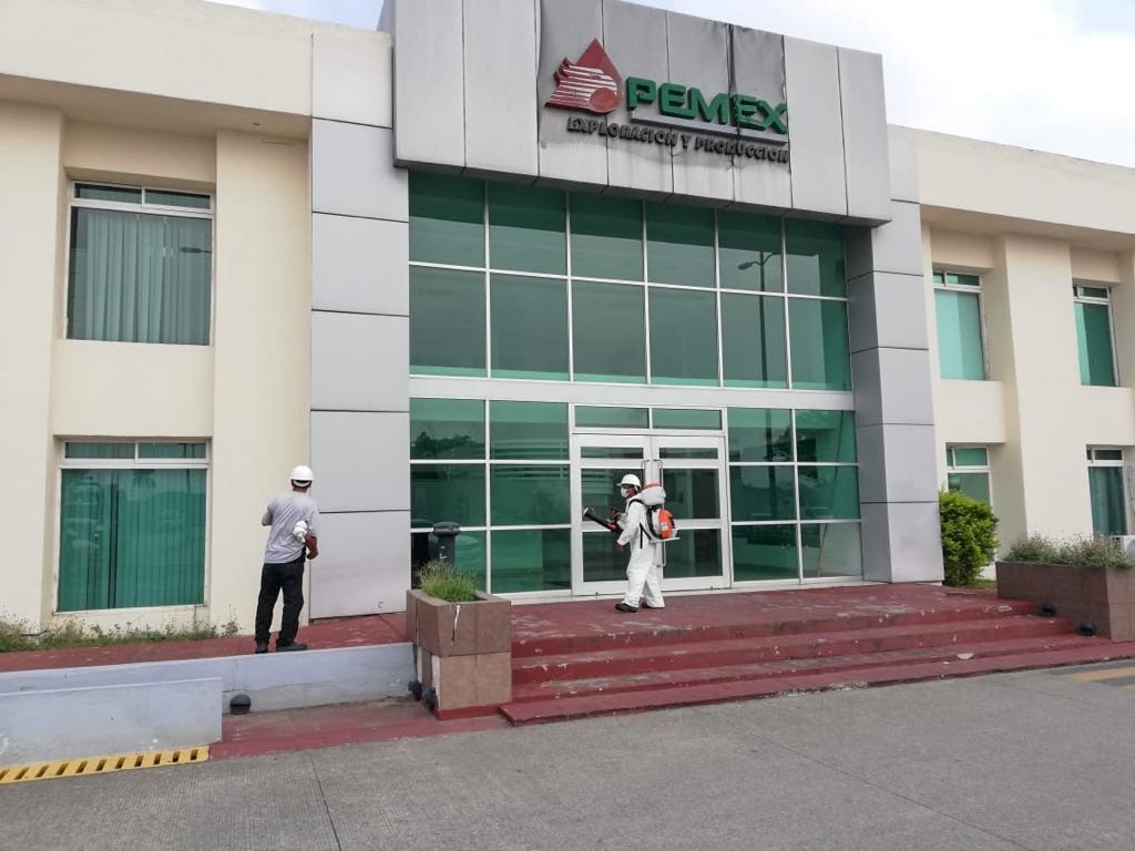 Más de 150 edificios administrativos, sanitiza Pemex en la región ...